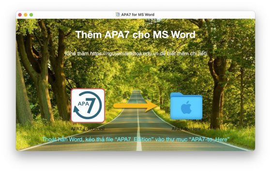 Bổ sung công cụ trích dẫn APA7 vào MS Word – NGUYEN VIET KHOA